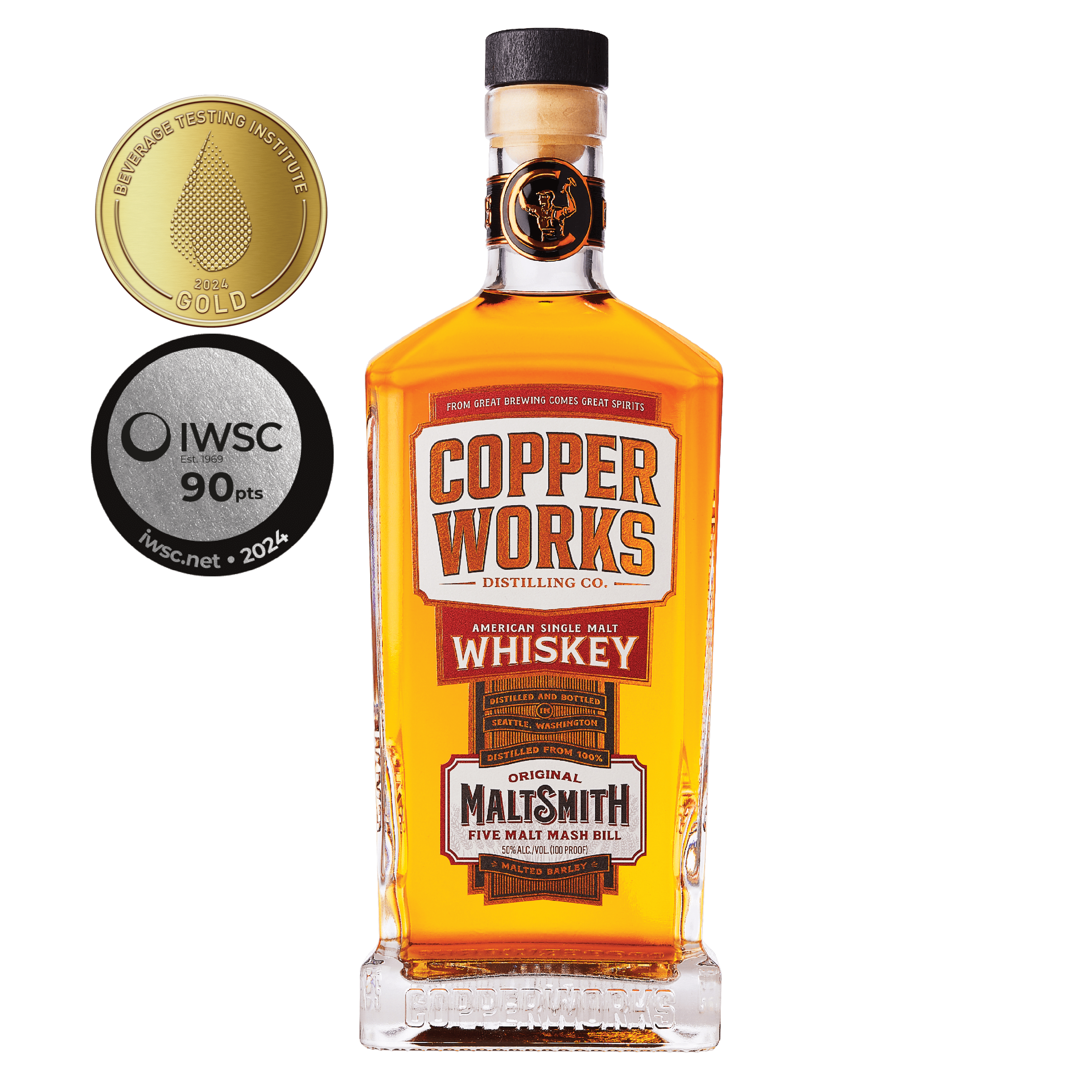 Copperworks Maltsmith American Single Malt Whiskey (700ml ...