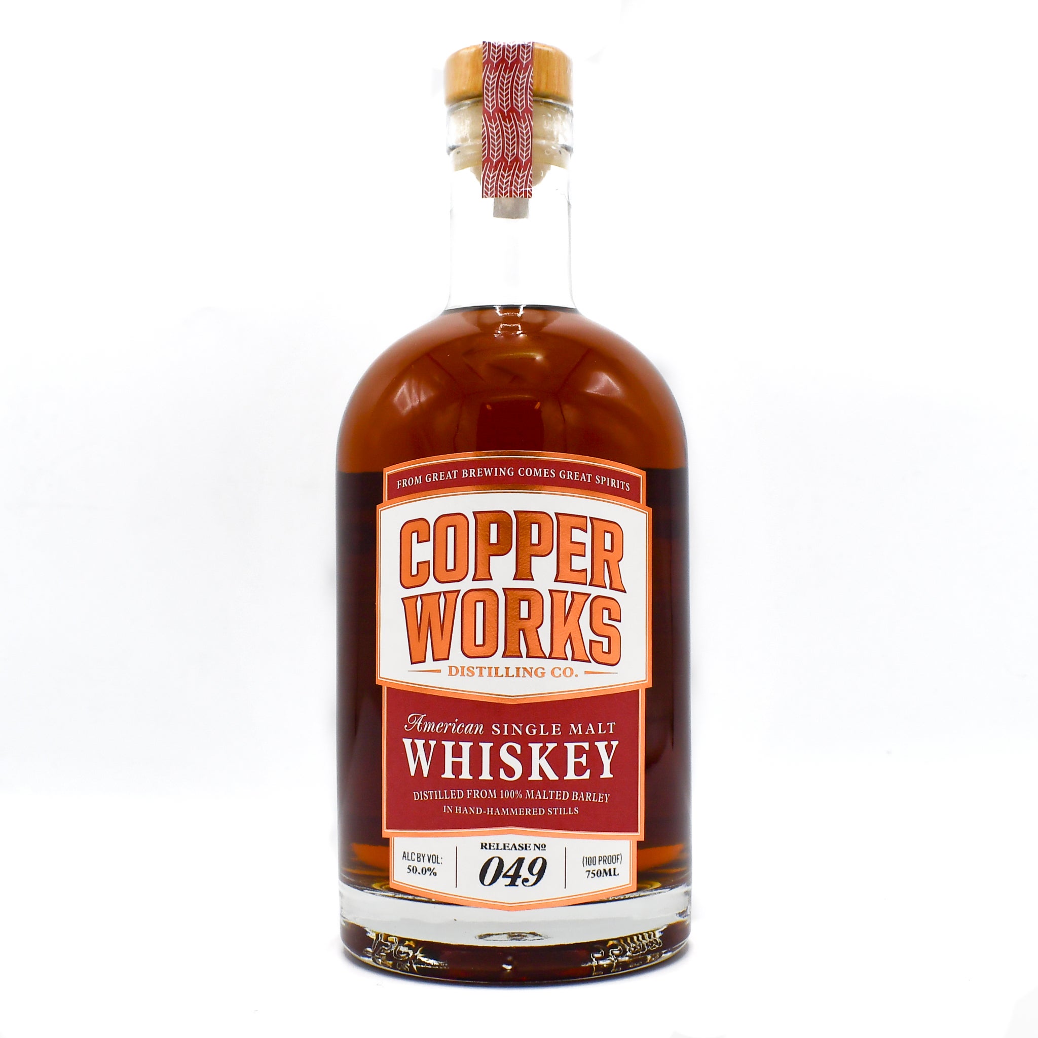 Copperworks American Single Malt Whiskey Release 049 (750ml ...